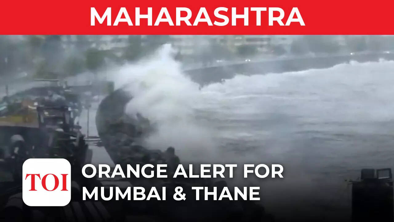 Maharashtra: High tide hits Marine Drive in Mumbai amid rainfall