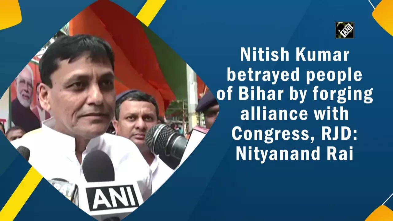 nitish kumar: Nitish Kumar betrayed people of Bihar by forging alliance ...