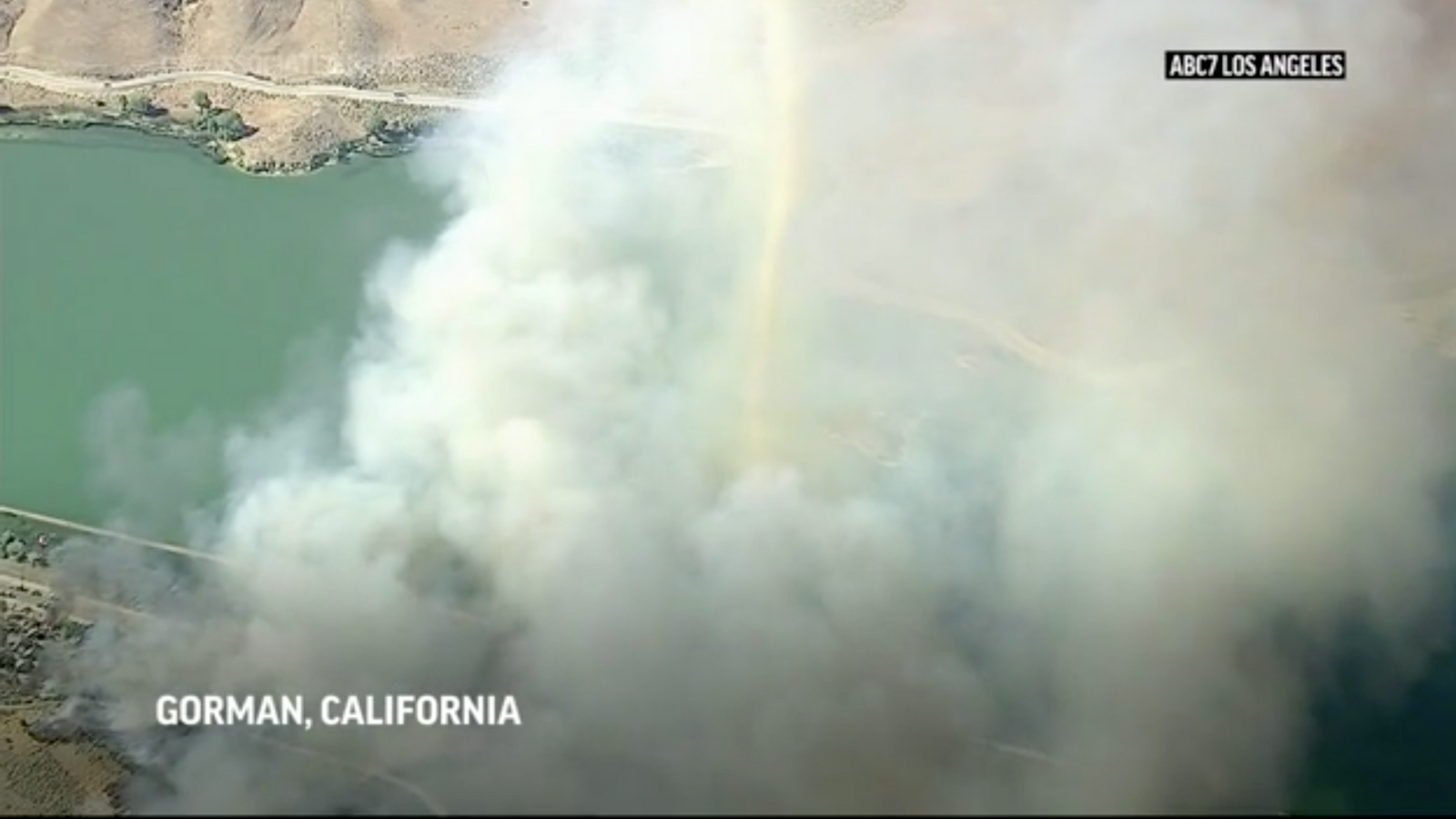 california: California: Wildfire in Gorman sends flames, smoke swirling