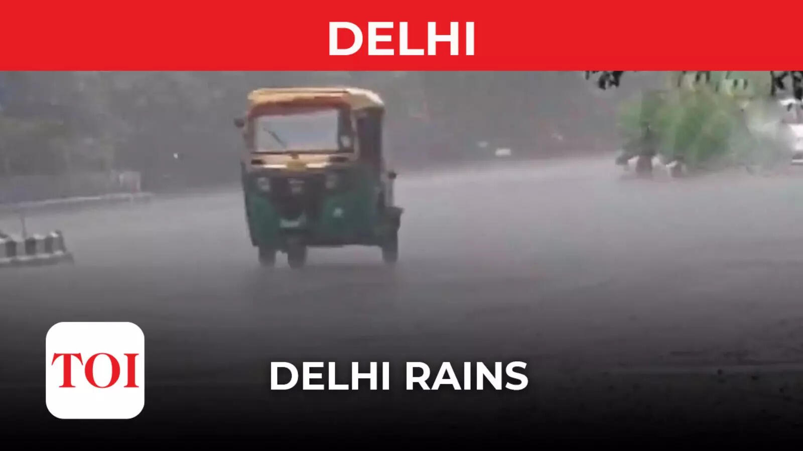 Delhi: Rain lashes parts of the national capital; visuals from RK Puram