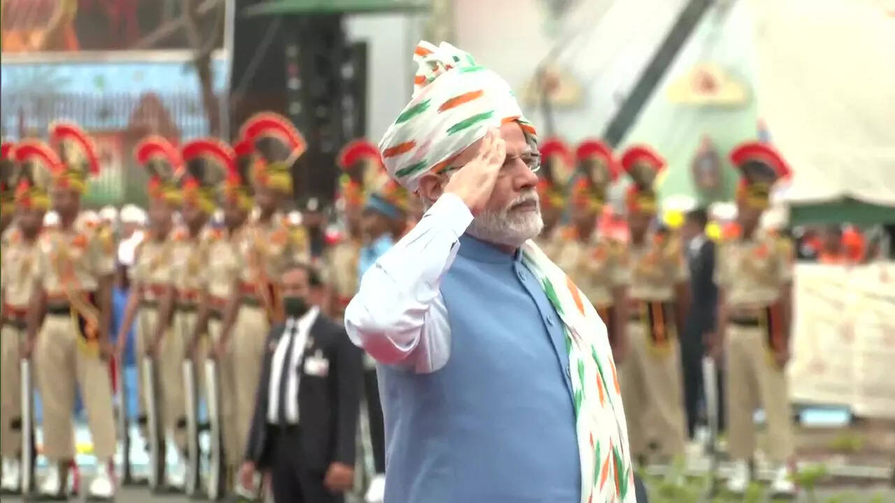 Pm Narendra Modi S Turbans On Independence Day Over The Years