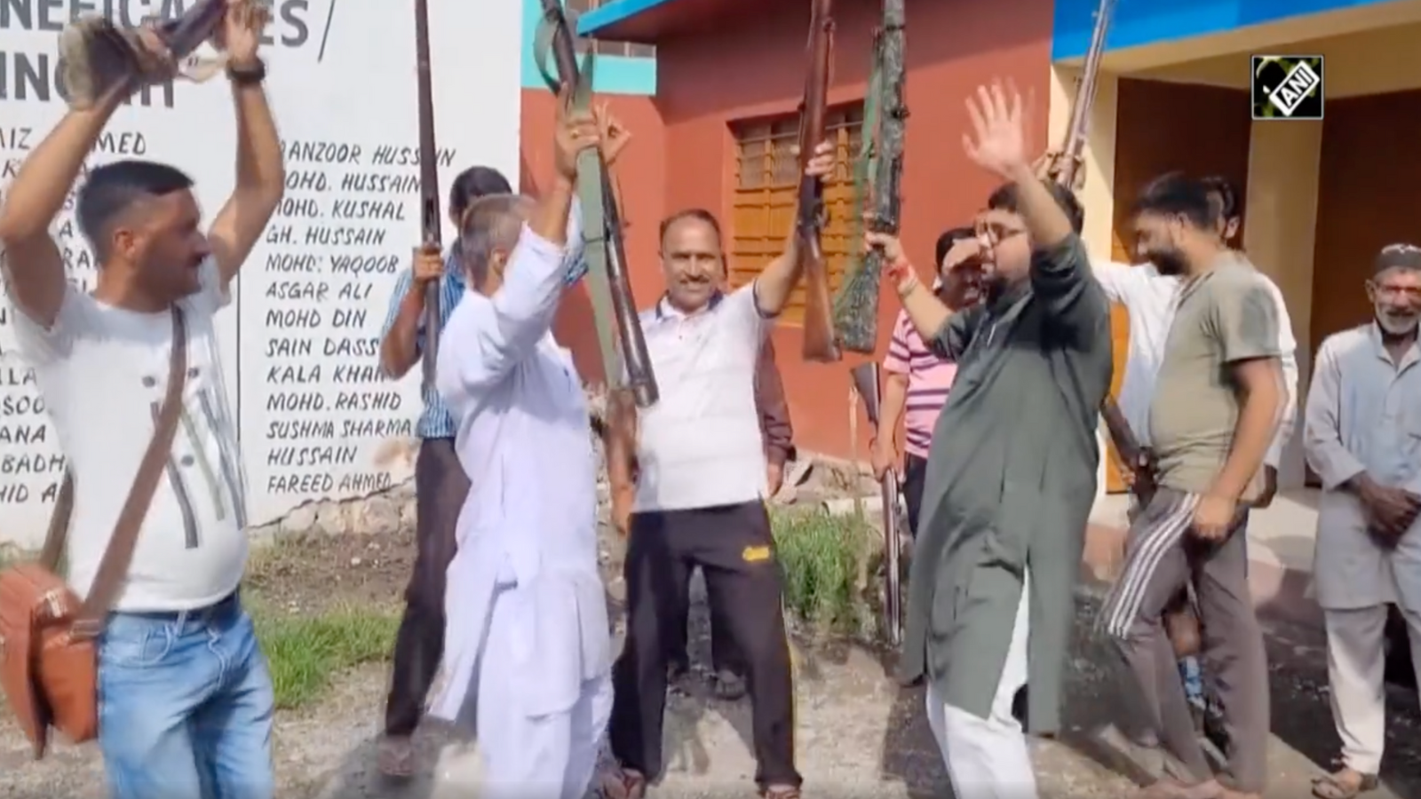 J&K Village: Defence Guard members celebrate as they receive permanent ...