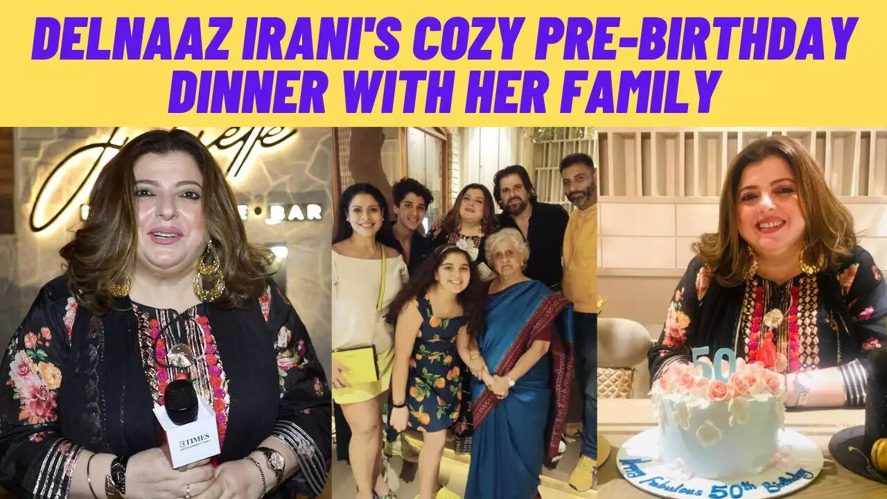 Delnaaz Irani celebrates her 50th pre-birthday with her family