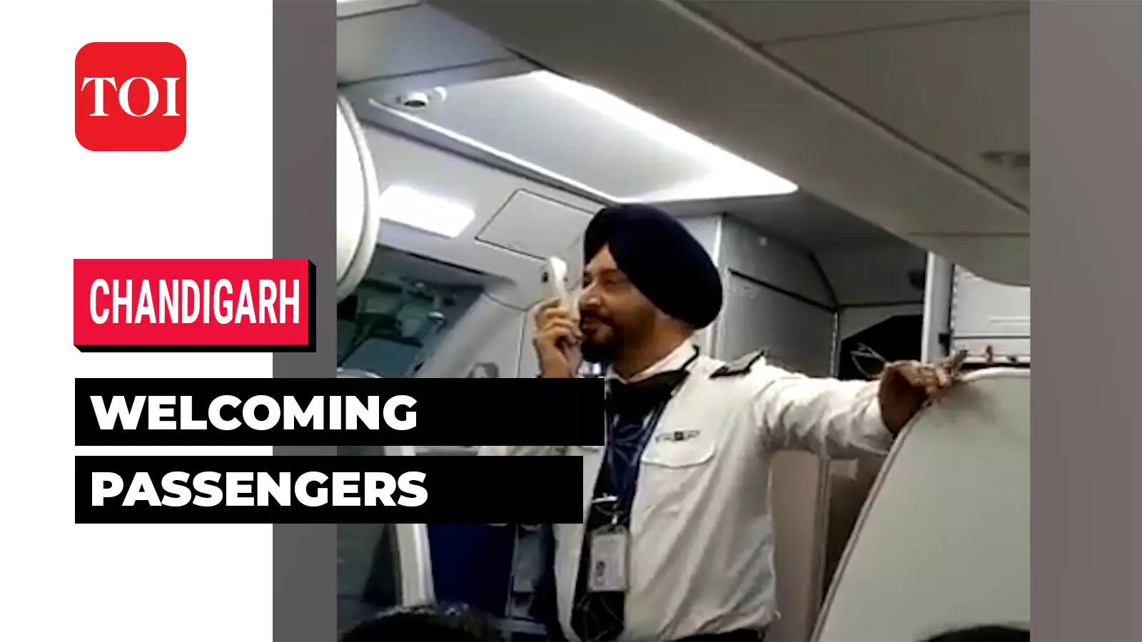 What a beautiful way to welcome aboard passengers in a flight