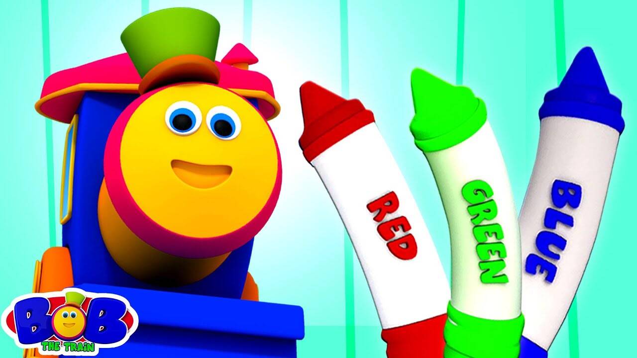 English Nursery Rhymes: Kids Video Song in English 'Crayons Colors'
