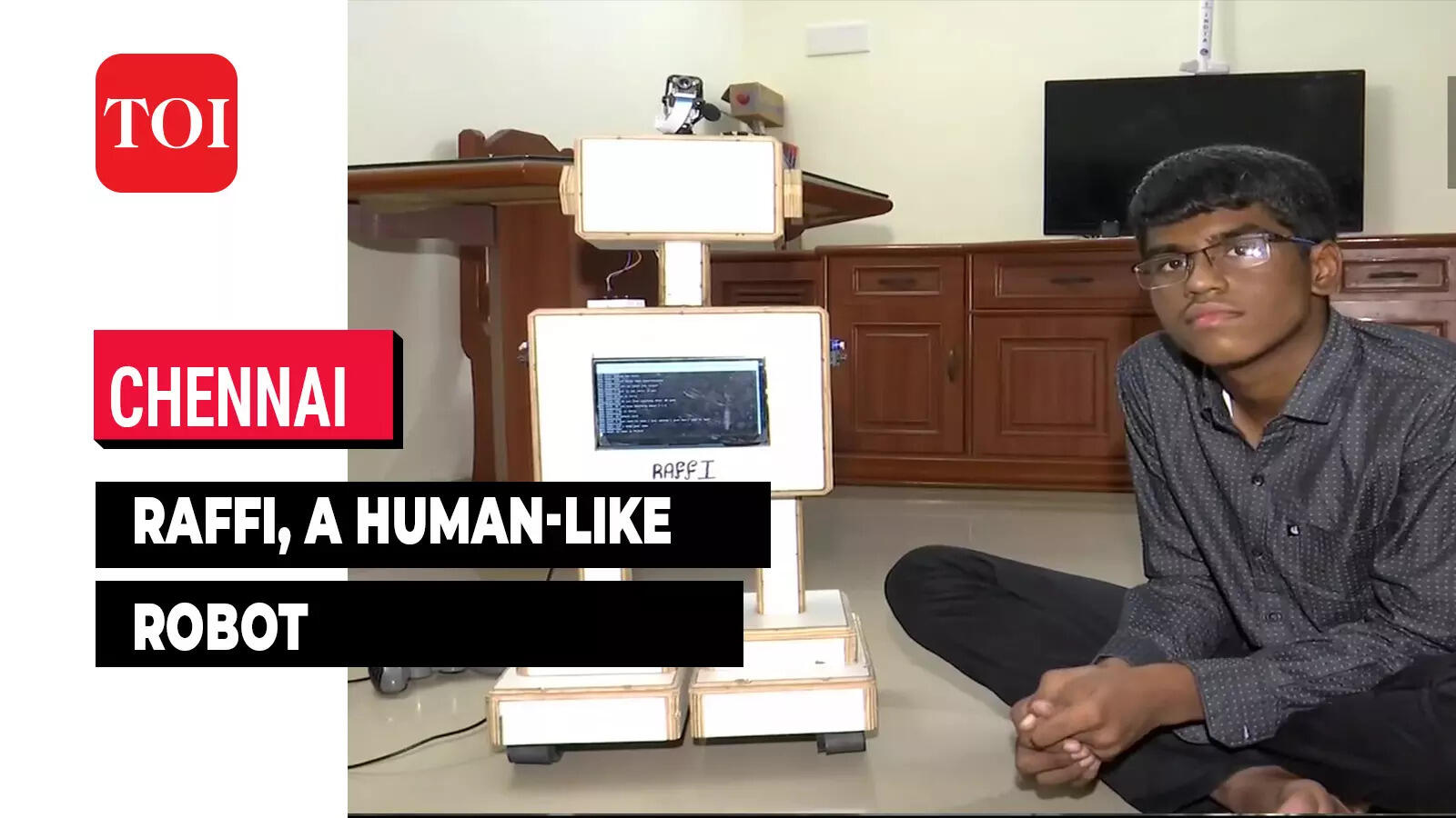 Chennai: 13-year-old student designs robot with emotions