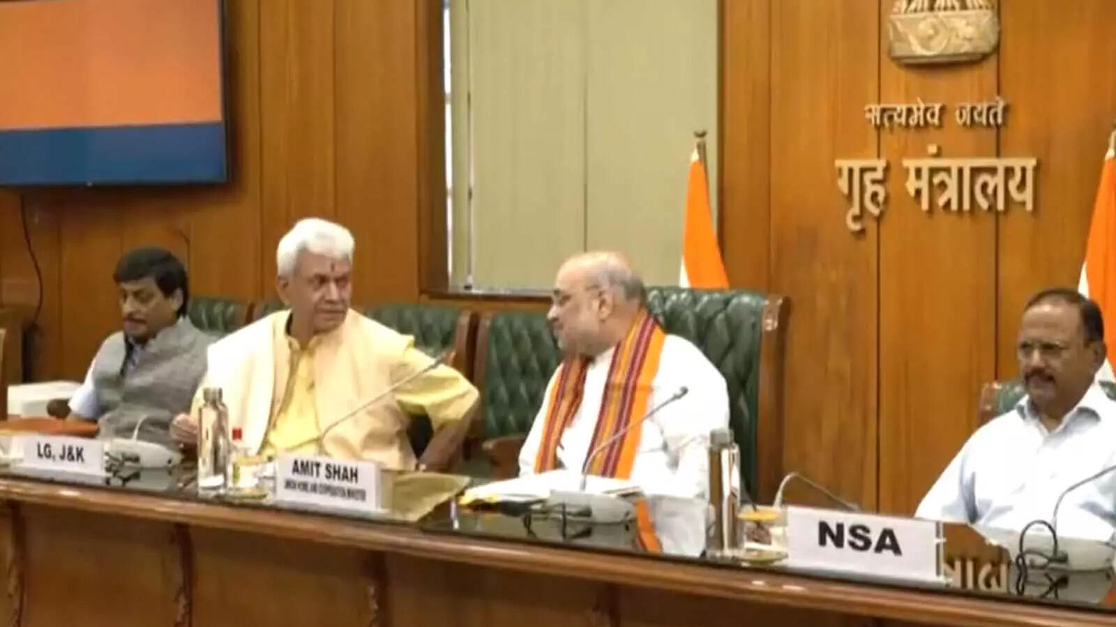 Delhi: Home Minister Amit Shah chairs high-level meeting on J&K