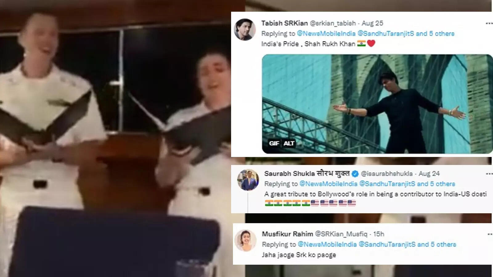 US Navy officers sing Shah Rukh Khan’s ‘Kal Ho Naa Ho’ song, fans say ...