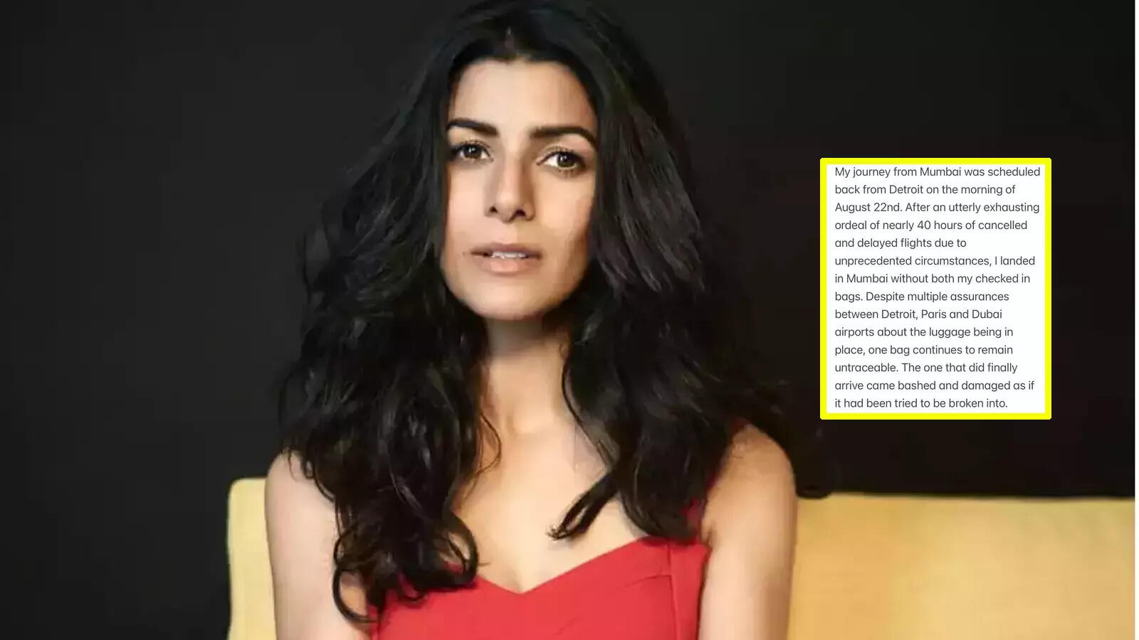 Nimrat Kaur slams airline company for misplacing and damaging her ...