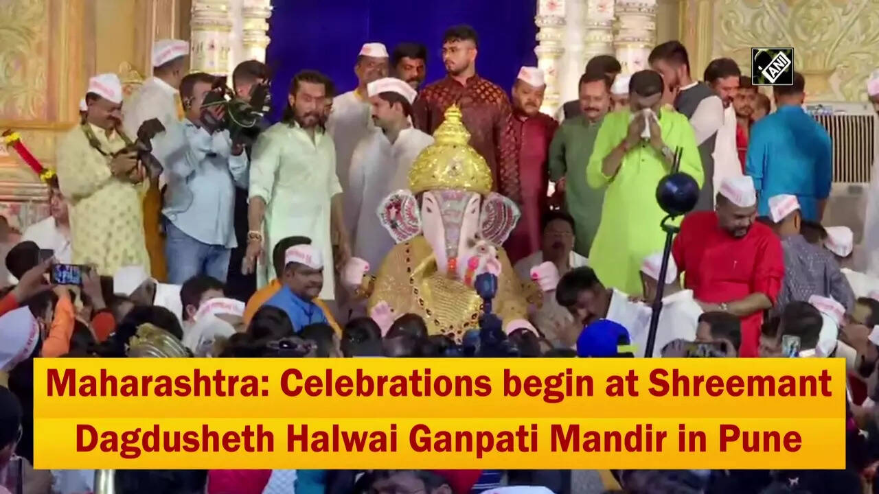 Maharashtra: Celebrations begin at Shreemant Dagdusheth Halwai Ganpati ...