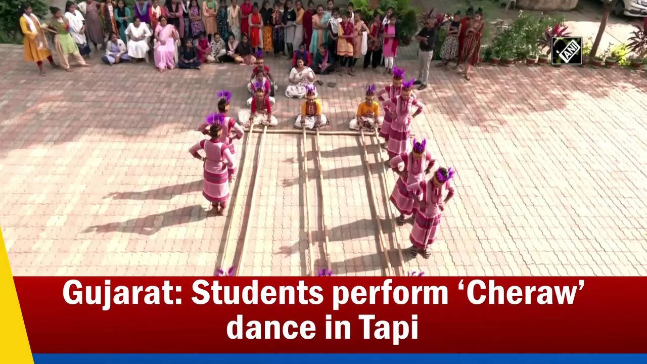 cheraw: Gujarat Students perform ‘Cheraw’ dance in Tapi