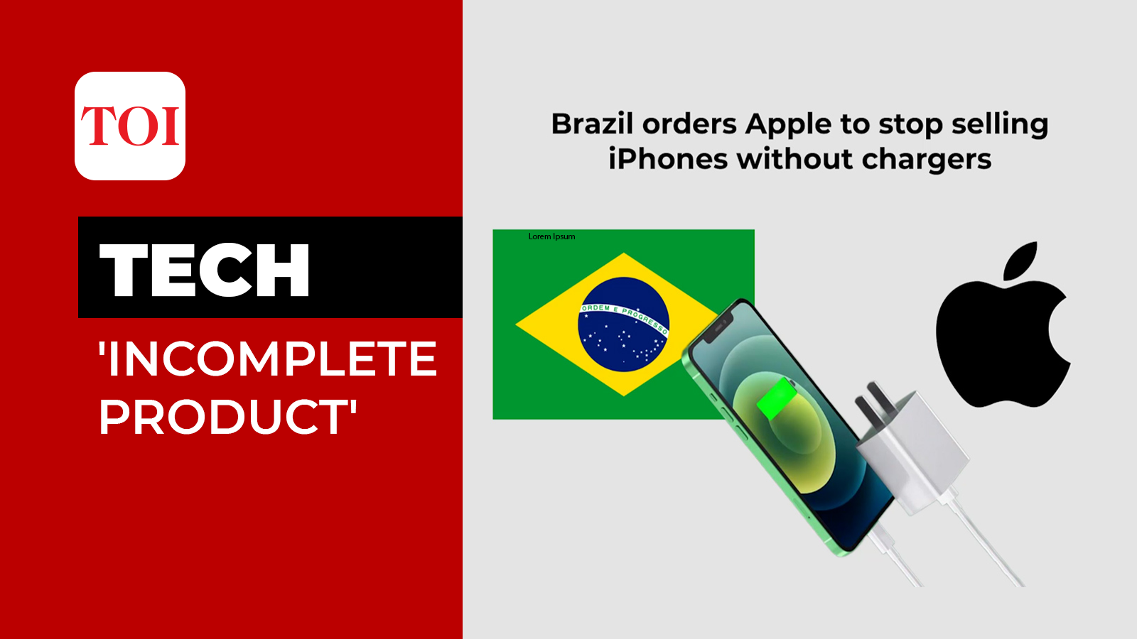 Brazil orders Apple to stop selling iPhones without chargers
