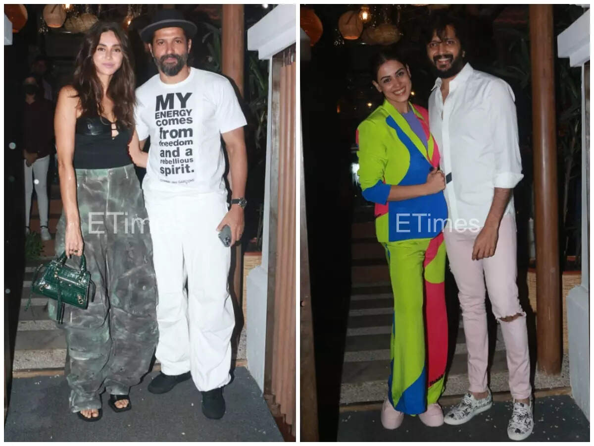 Farhan-Shibani, Riteish-Genelia attend Shahid Kapoor's wife Mira Kapoor ...