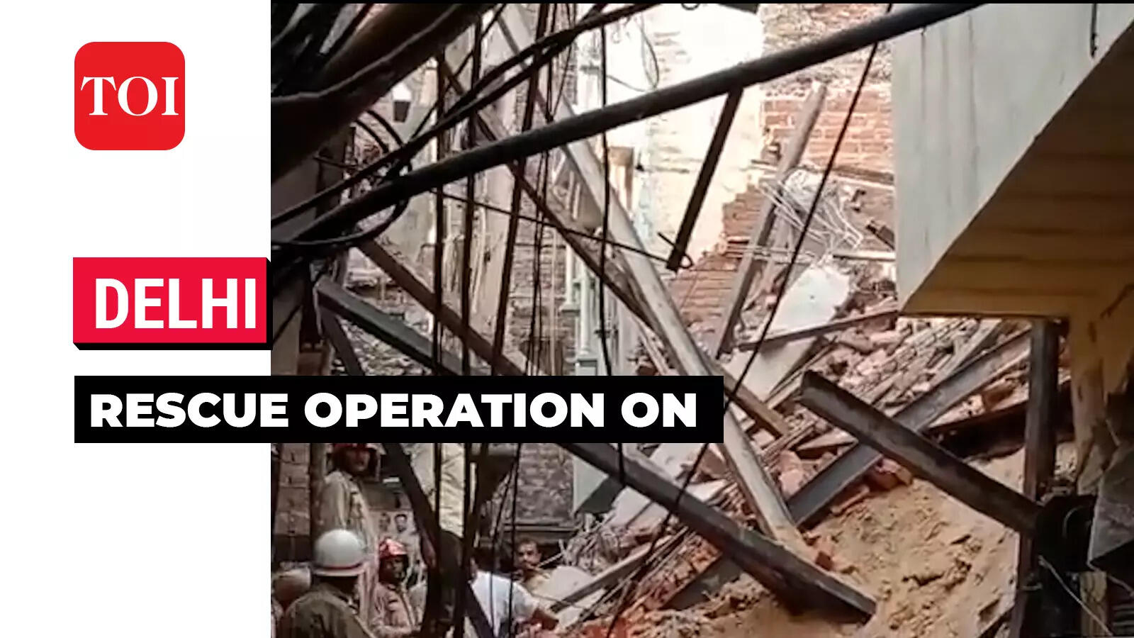 Building collapses in Delhi's Azad Market, many feared trapped