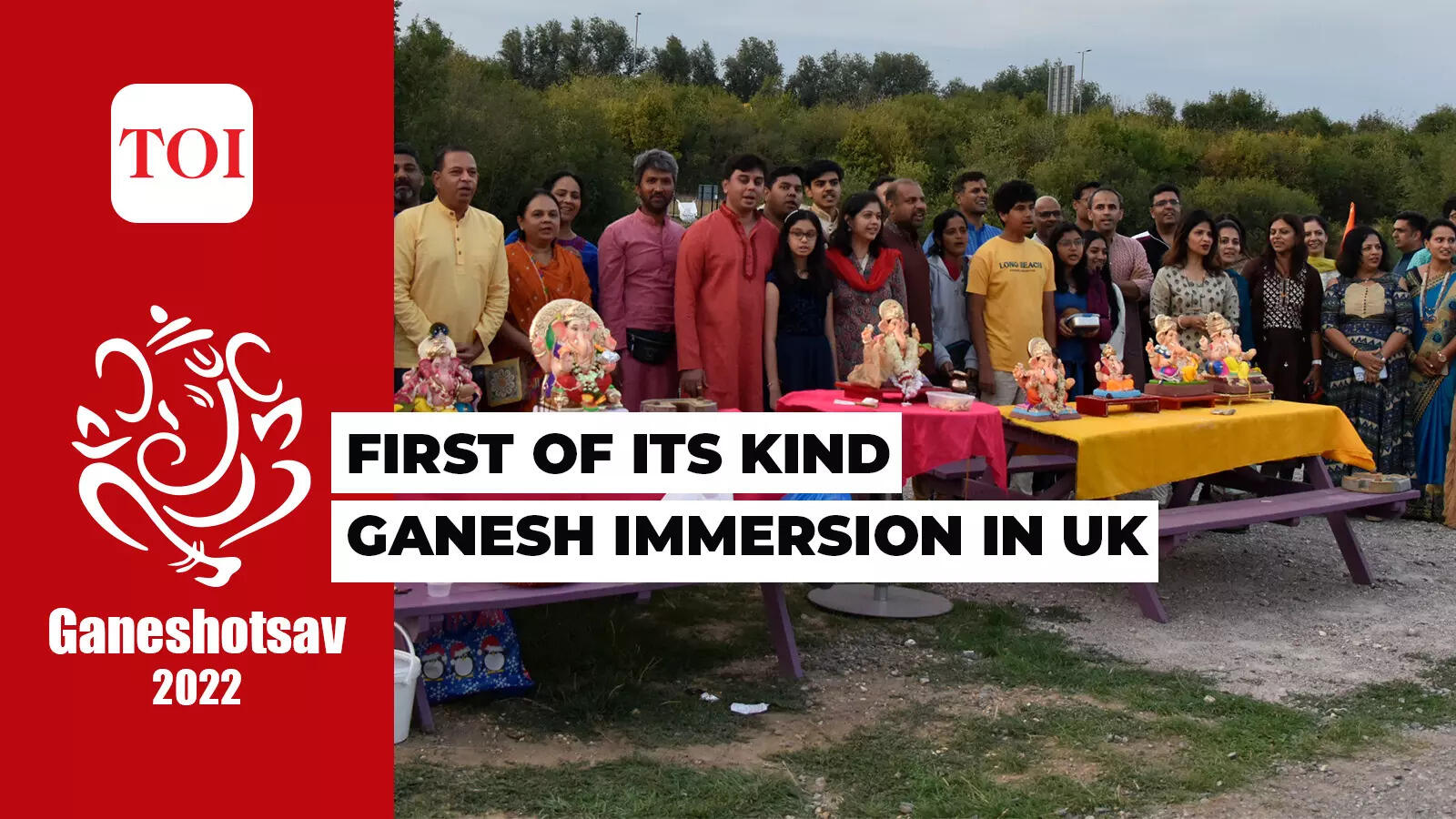 UK: Indians perform first of its kind Ganesh immersion at Slough riverside