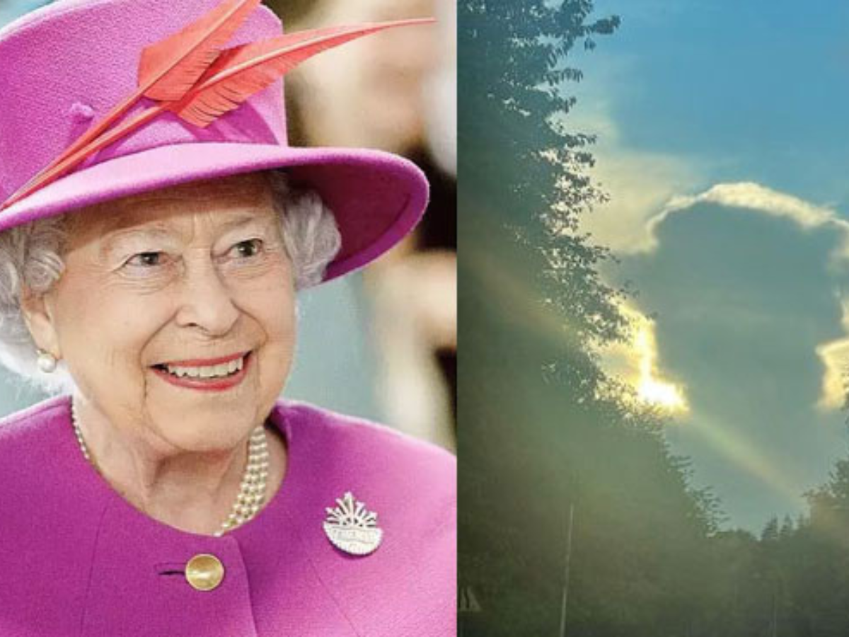 Cloud formation that looks like Queen Elizabeth II spotted- Take a look ...