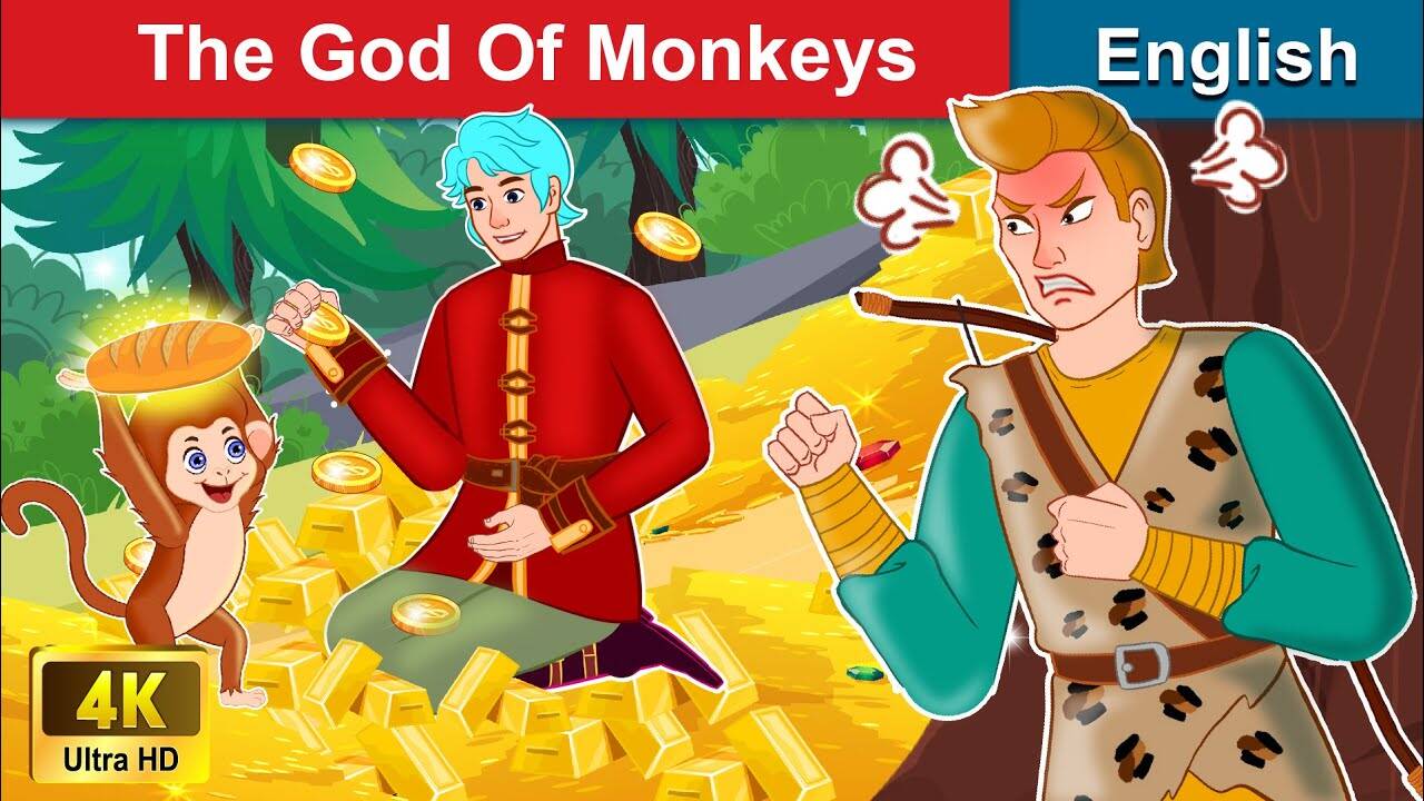 Watch Popular Kids English Nursery Story 'The God Of Monkeys' For Kids ...