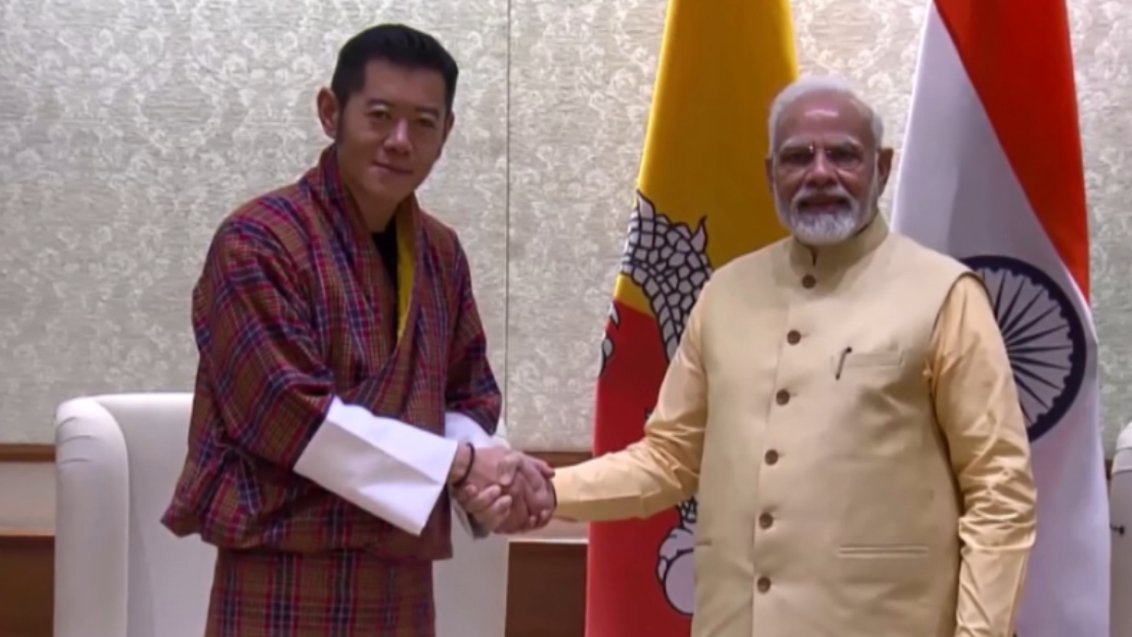 Bhutan King Jigme Khesar Namgyel Wangchuck meets PM Modi in Delhi