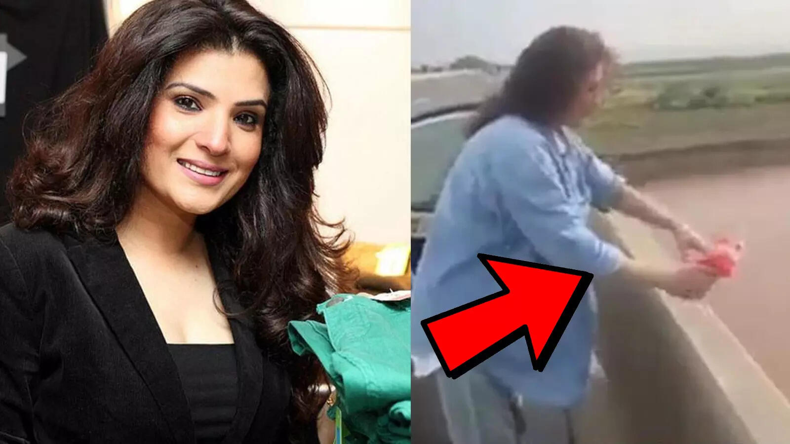 Pakistani actress Resham throws plastic in river, releases an apology ...