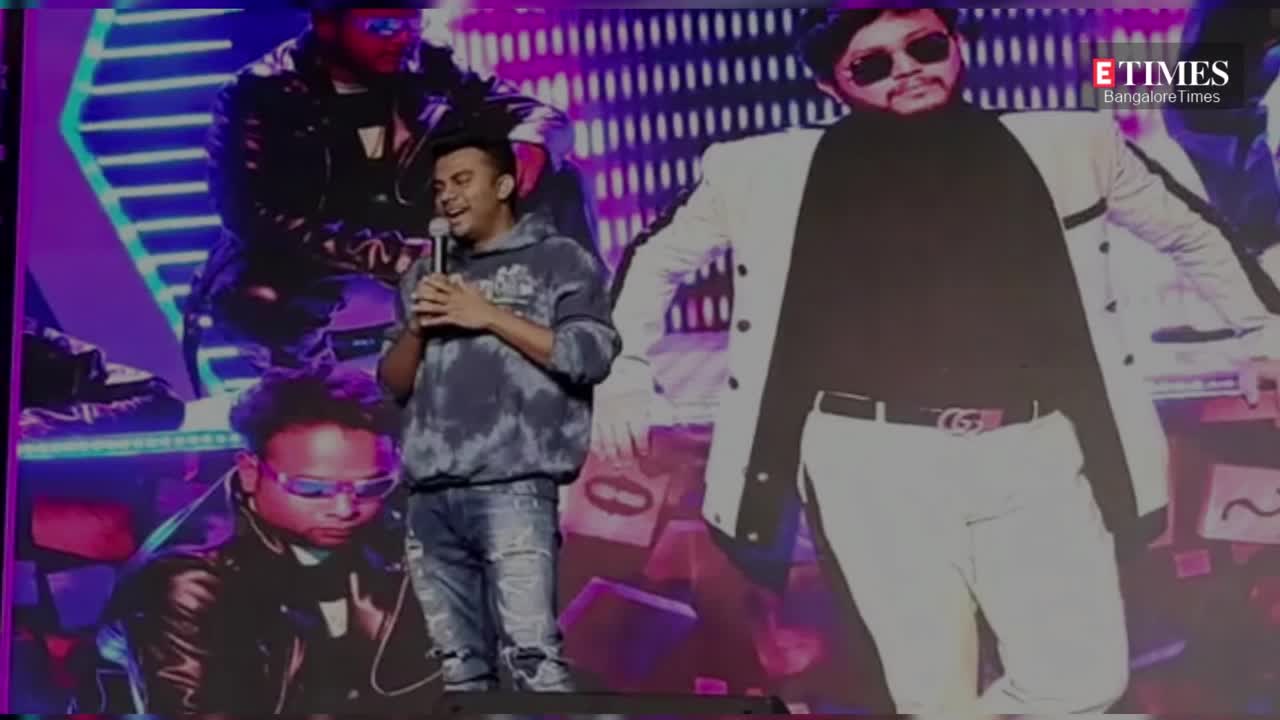 Chandan Shetty speaks at Triple Riding press meet