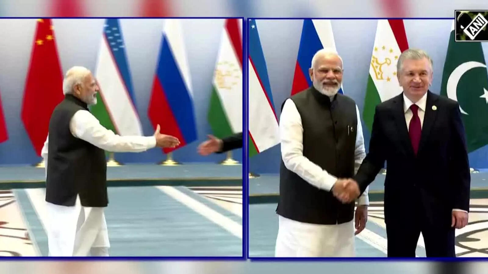 SCO Summit: PM Modi meets Uzbekistan President Shavkat Mirziyoyev
