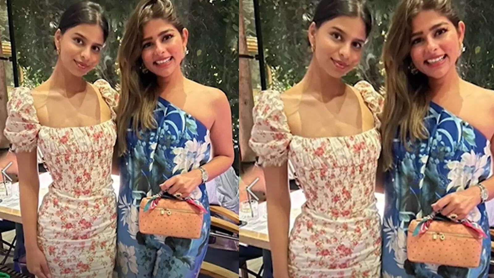 Viral! Shah Rukh Khan's daughter Suhana Khan poses for a happy picture as she bumps into her ...