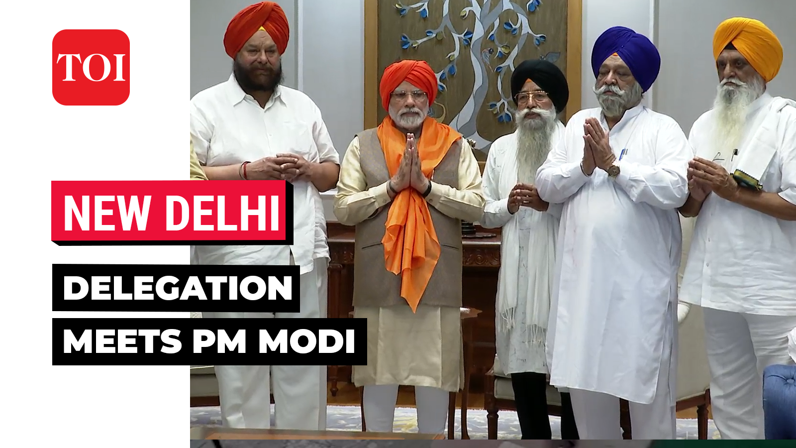 sikh: New Delhi: Sikh Delegation meets Prime Minister Narendra Modi at ...