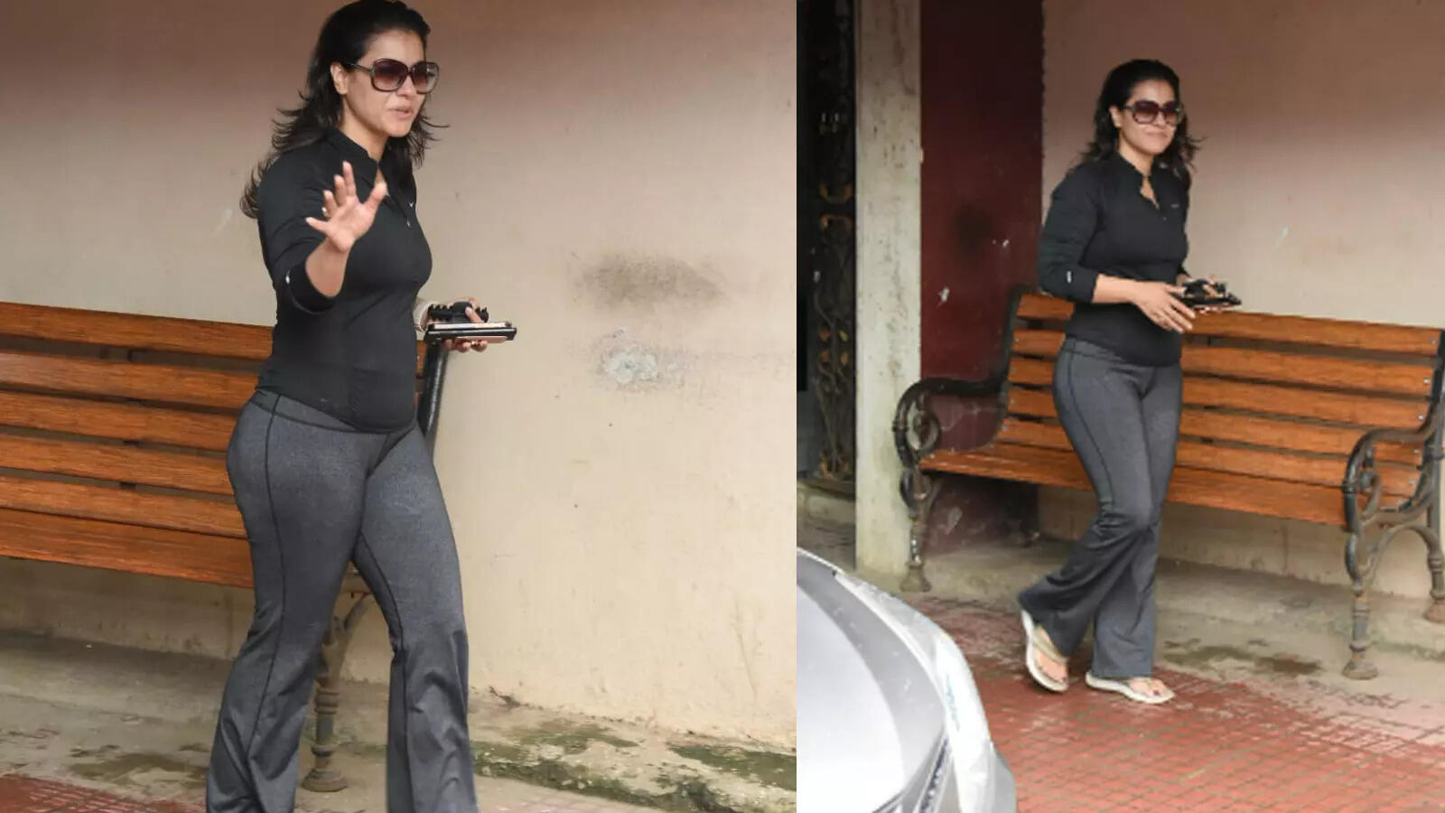 kajol: 48-year-old Kajol snapped post her Pilates session in a full ...