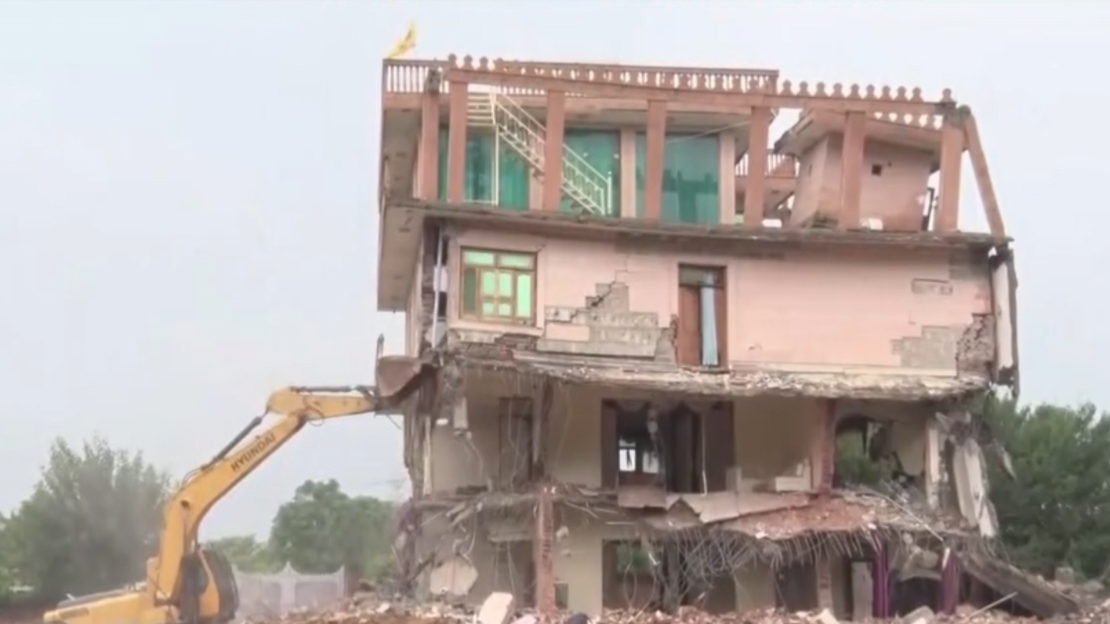 Gangster Sube Singh Gujjar’s illegally built house demolished in Manesar