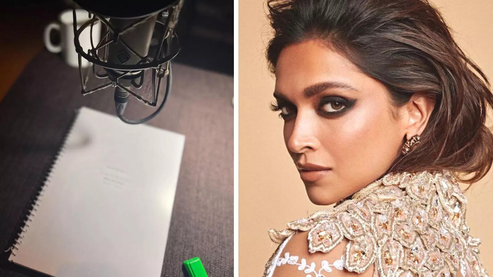 Deepika Padukone shares a glimpse from 'Pathaan' dubbing session