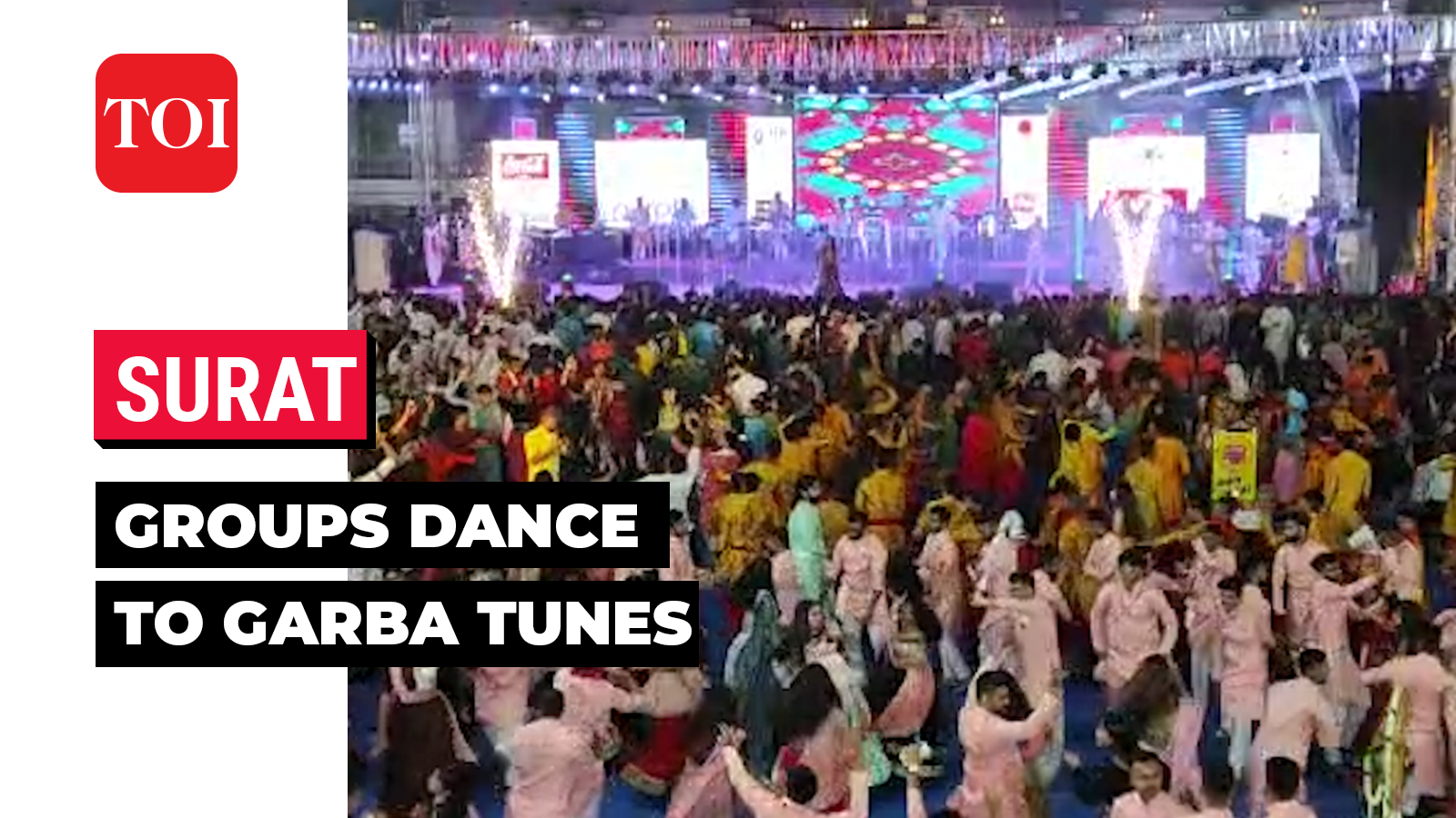 Surat: Garba enthusiasts dance to garba tunes to celebrate Navratri
