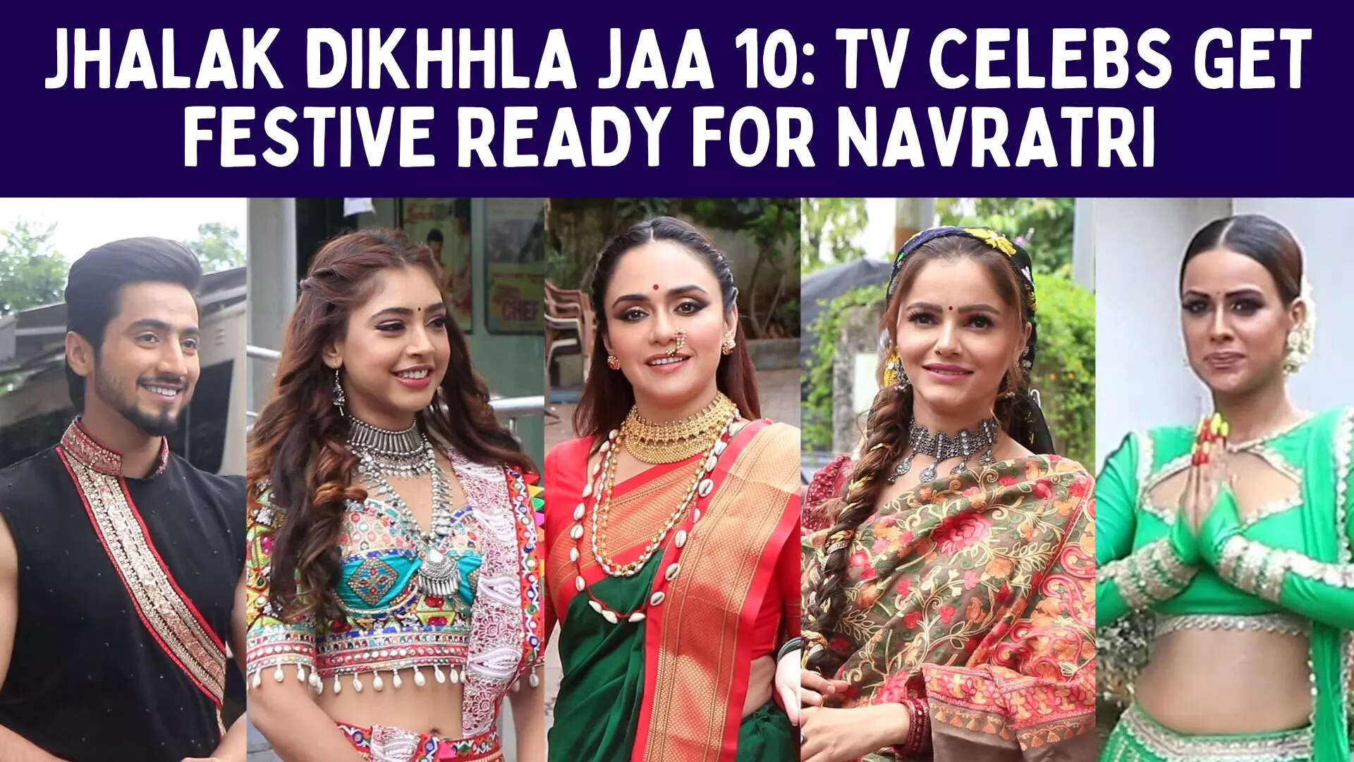 Jhalak Dikhhla Jaa 10: Rubina Dilaik, Madhuri Dixit, Nia Sharma & others get into Navratri mode