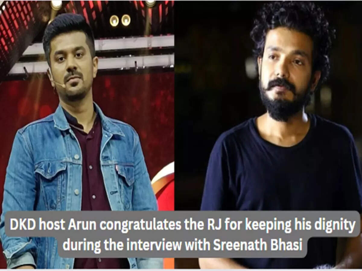 DKD host Arun congratulates the RJ for keeping his dignity during the ...