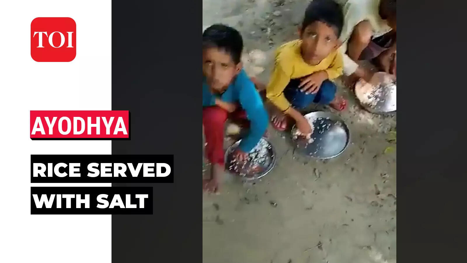 Video of boiled rice and salt being served to school children in UP's ...