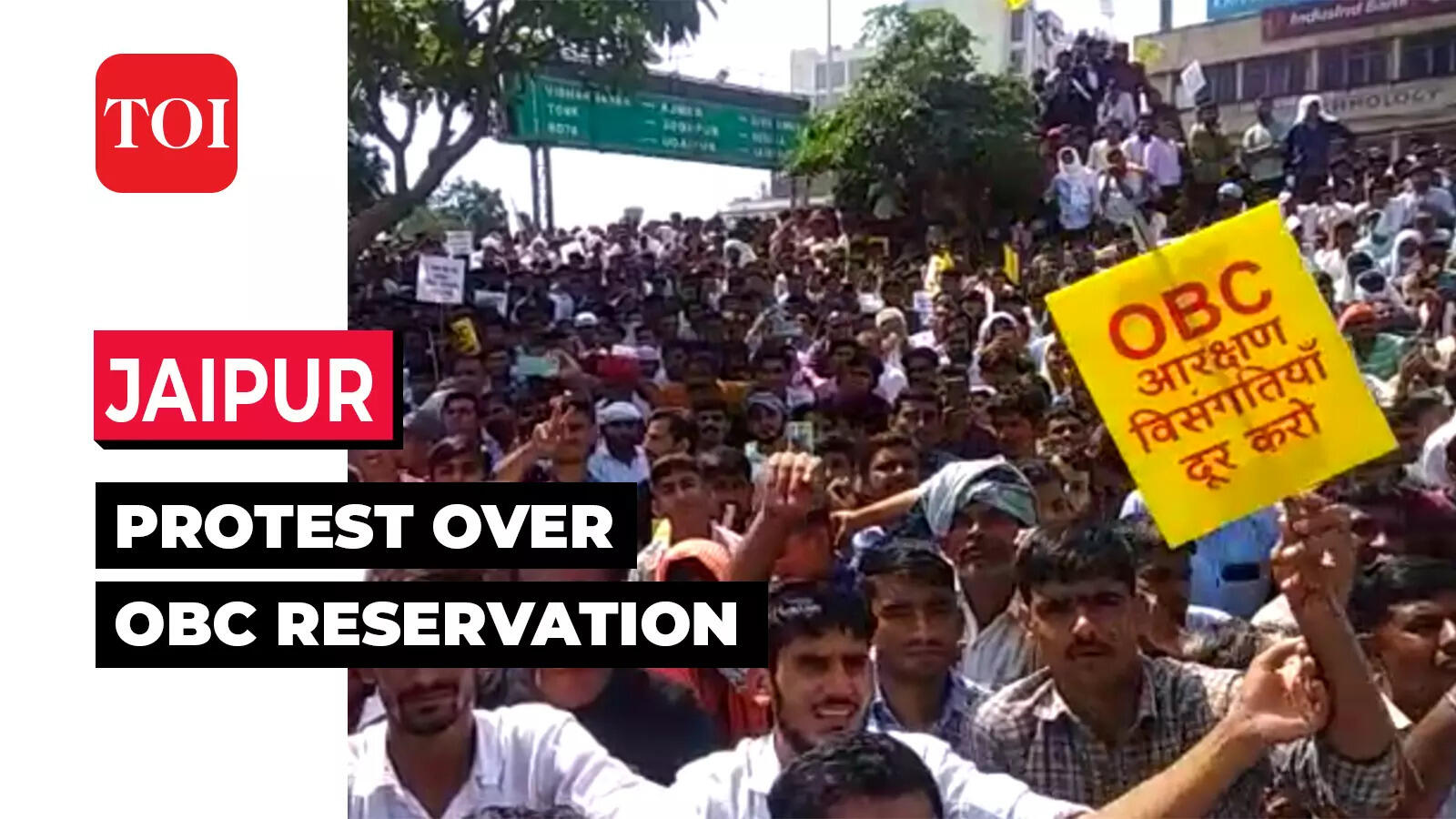 Jaipur: OBC community stage demonstration against changes in ...