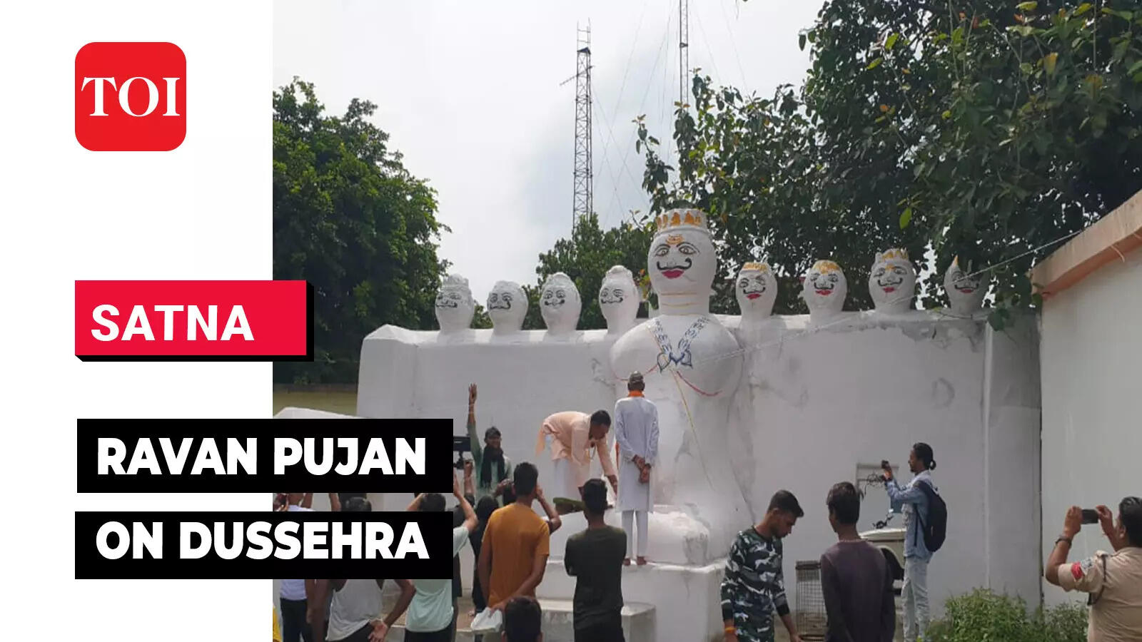 Madhya Pradesh: Locals in Satna revere 9-headed Ravana on Vijayadashmi