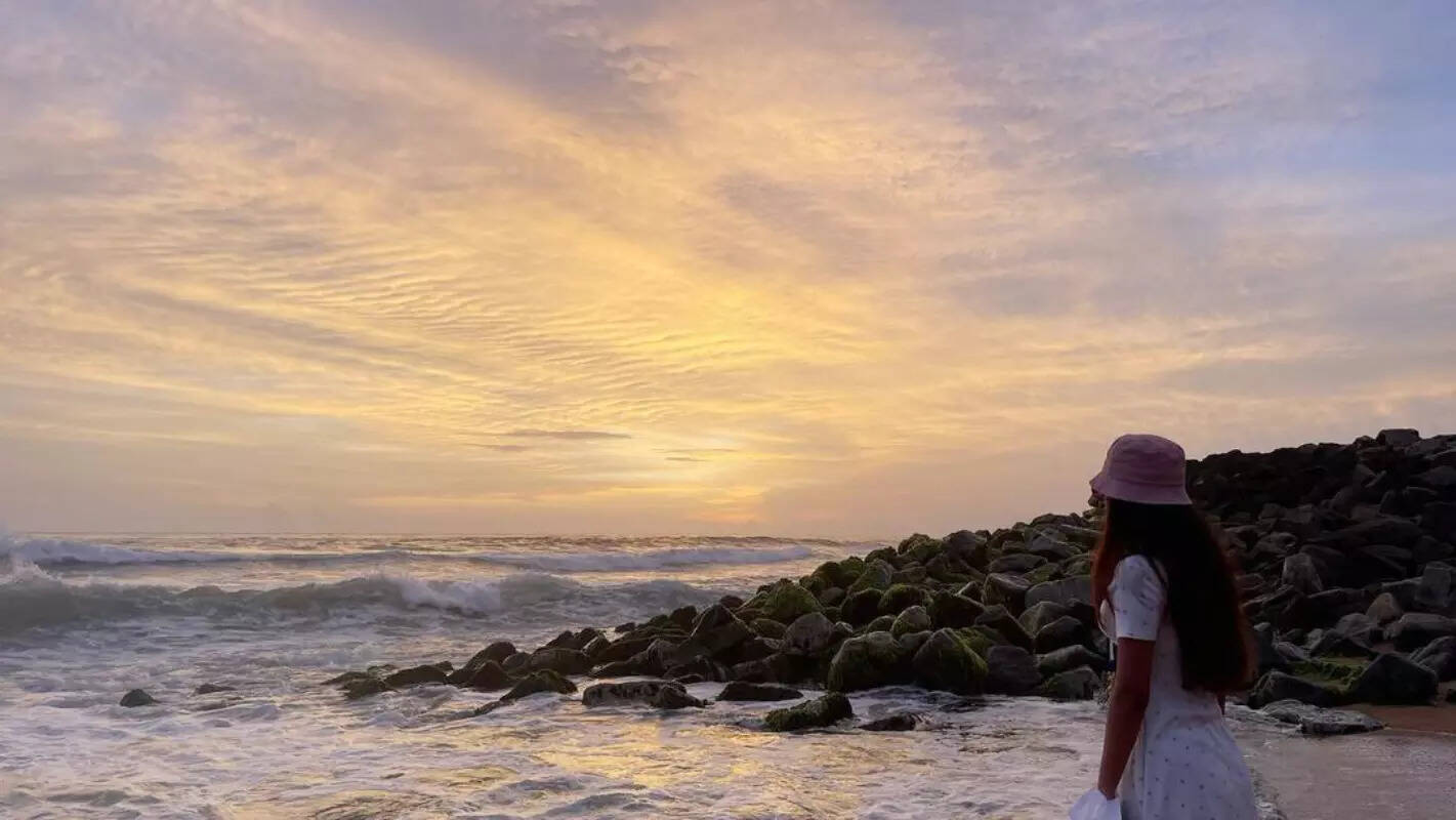 `Wink girl` Priya Prakash Varrier turns mermaid in a blue bikini ...