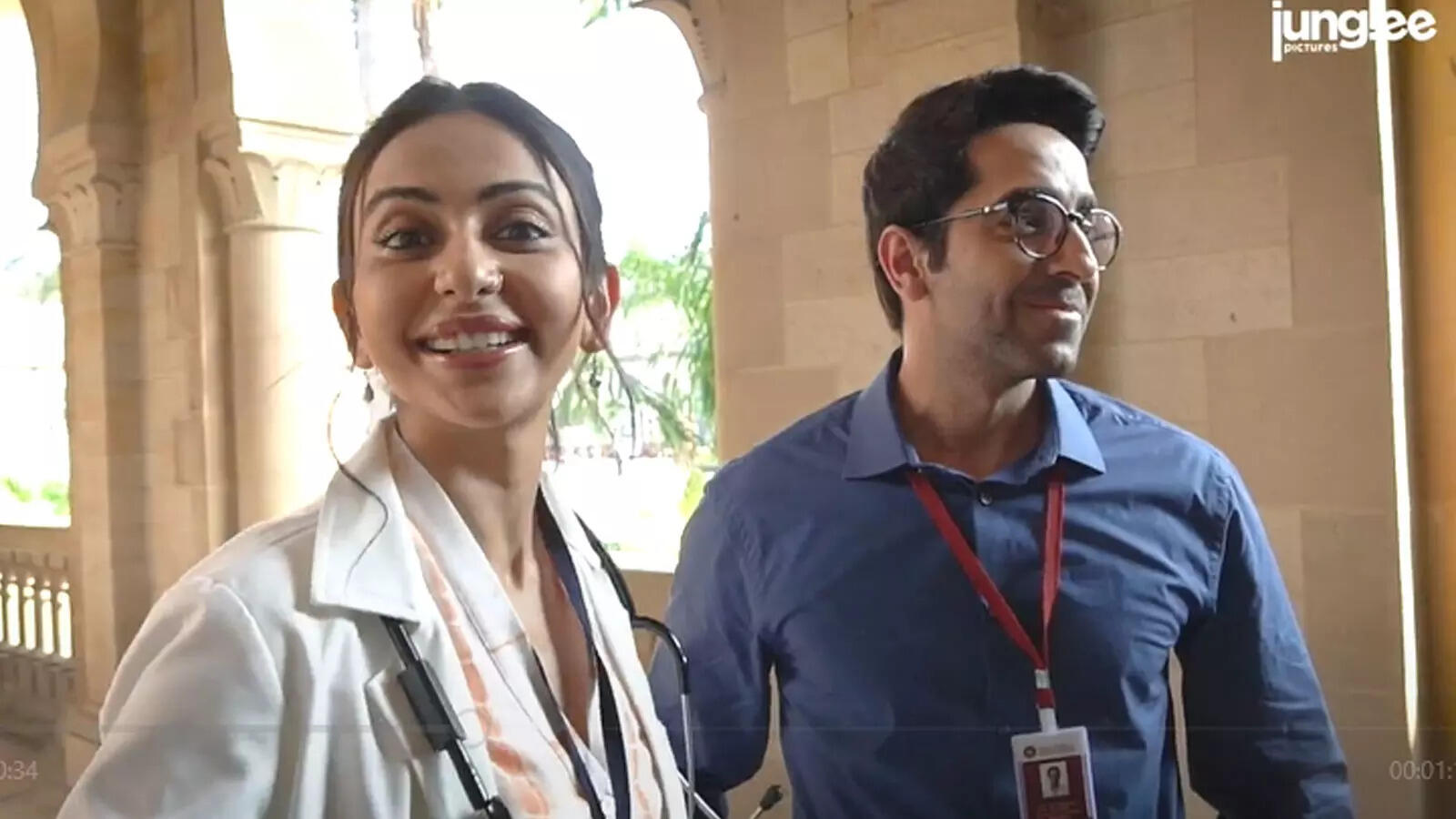 DoctorG: Dr Fatima aka Rakul Preet Singh’s funny moments on the sets