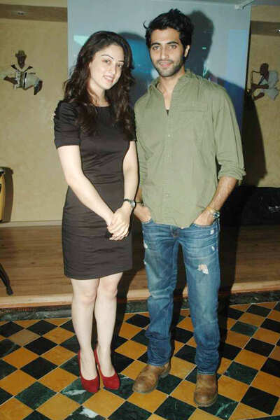 Harmeet Gulzar with Rajeev Paul (R) at the launch bash of the ...