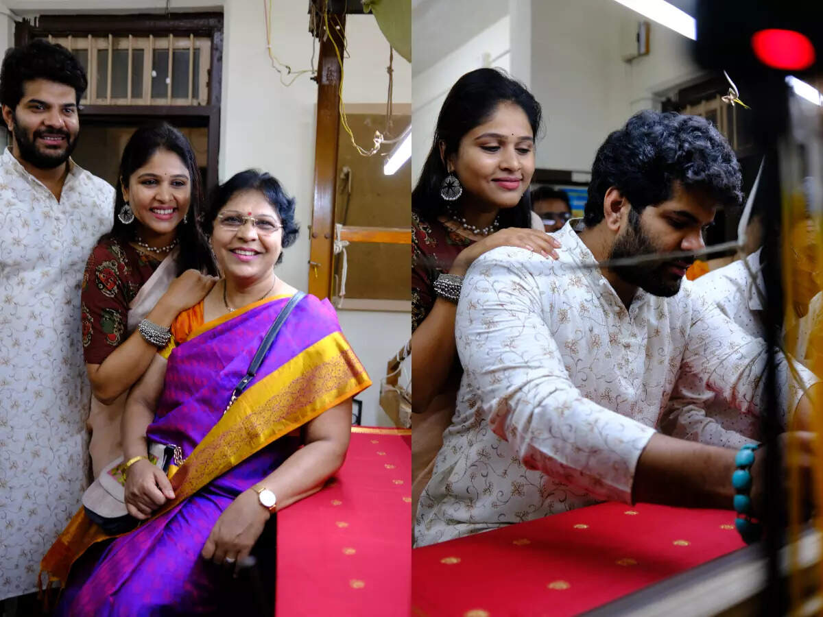 Exclusive - Akshaya Deodhar enjoys her pre-wedding 'weaving ceremony' with fiance Hardik Joshi ...