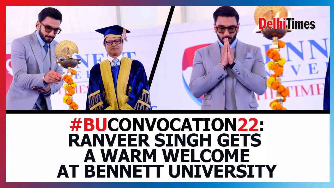 bennett university: #BUConvocation22: Ranveer Singh gets a warm welcome ...