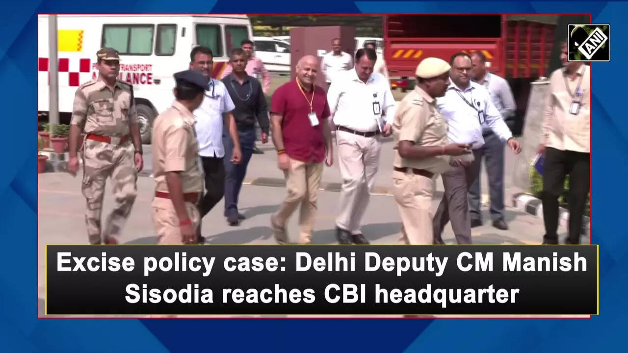 Excise policy case: Delhi Deputy CM Manish Sisodia reaches CBI headquarter
