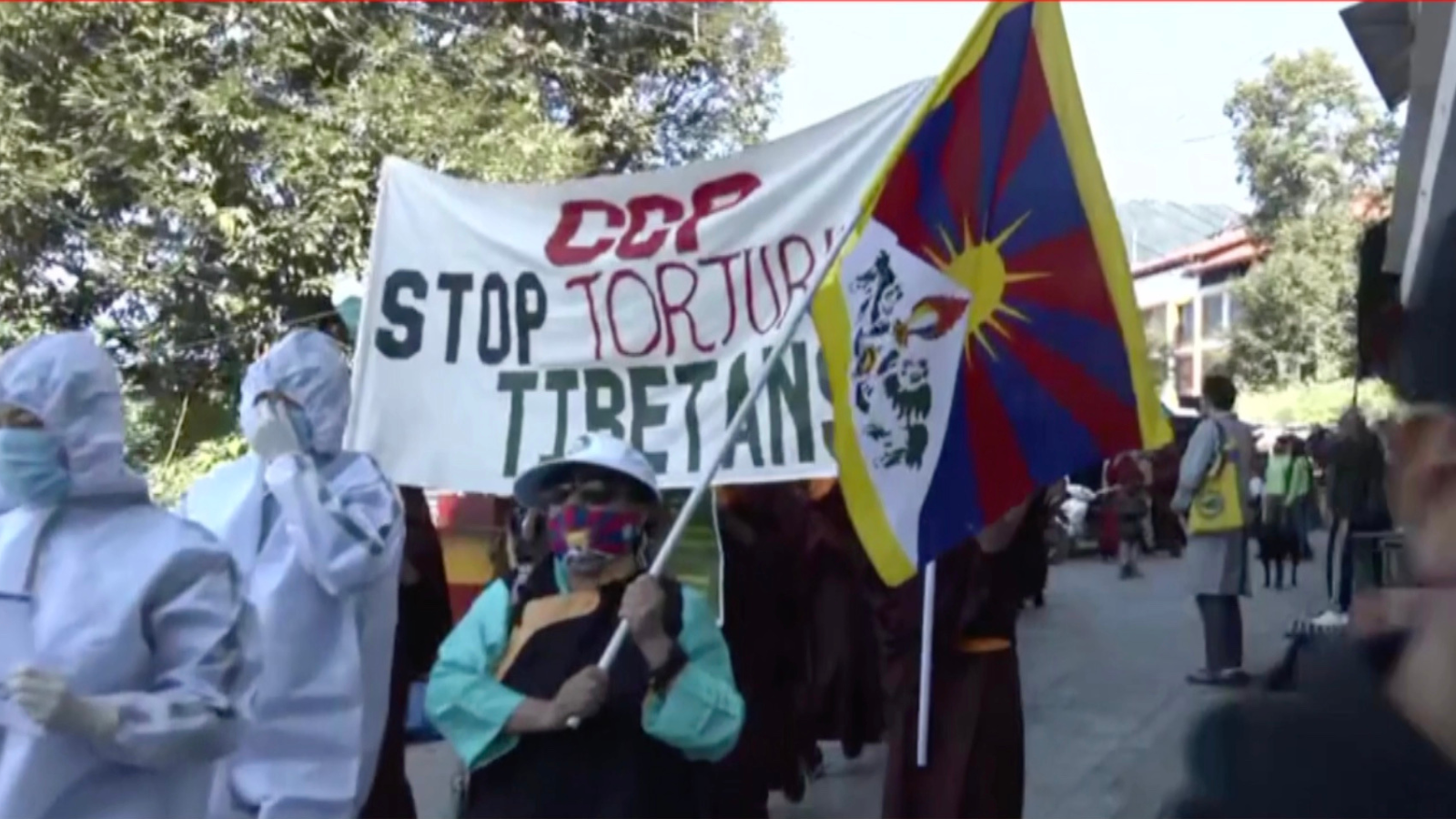 Tibetan Youth Congress protests against CPC’s 20th National Congress