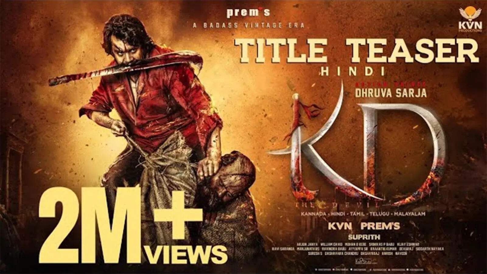 hindi: KD - The Devil - Official Hindi Teaser