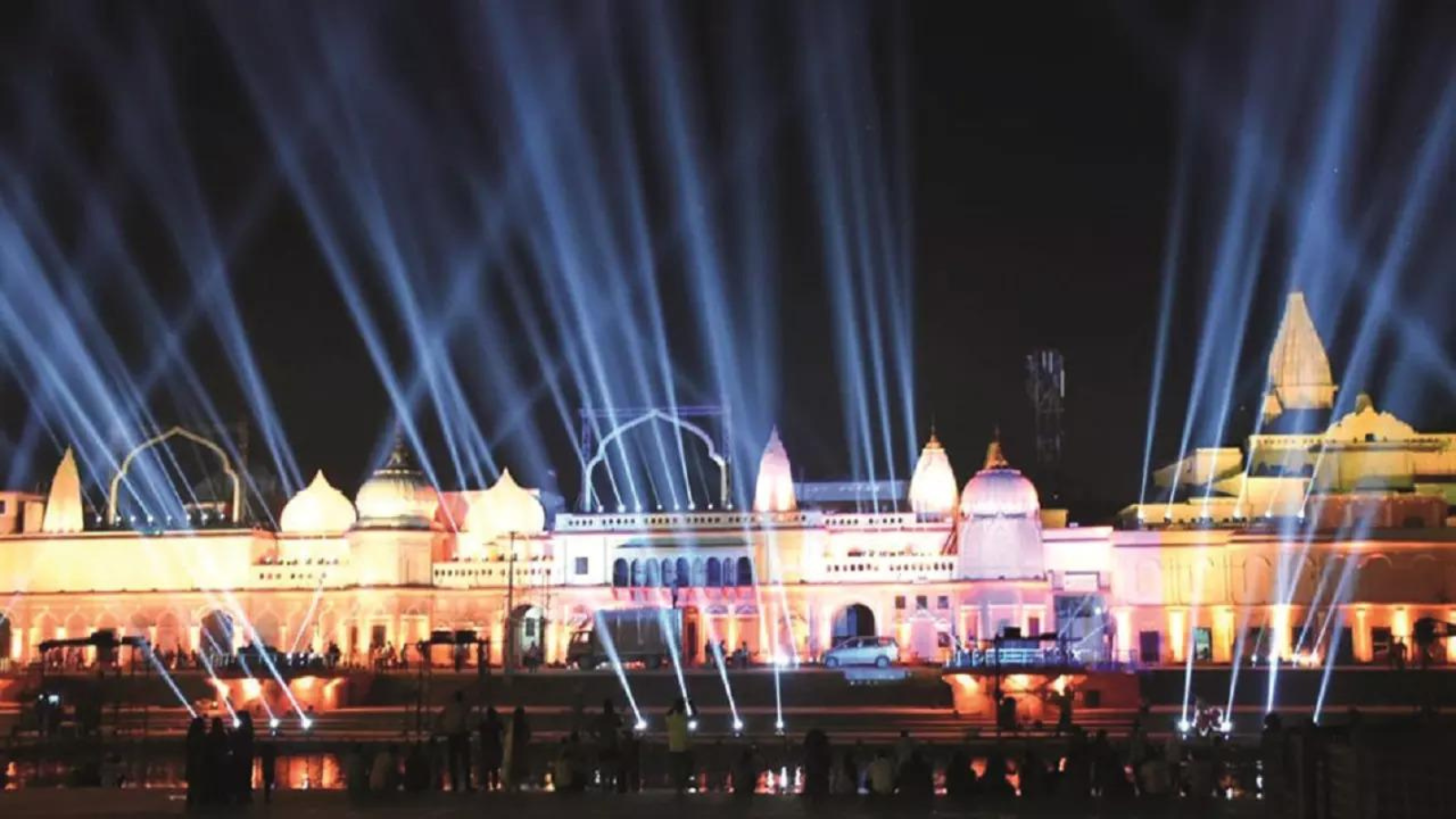 Uttar Pradesh: Laser show lights up Ayodhya ahead of Diwali