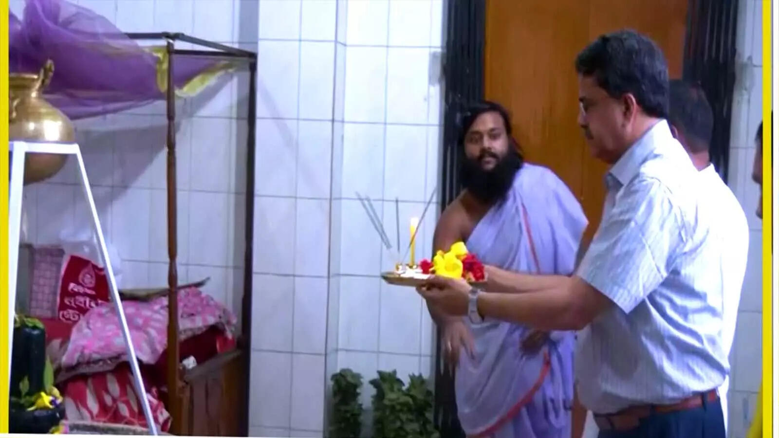 Tripura CM Manik Saha performs Kali Puja in Agartala