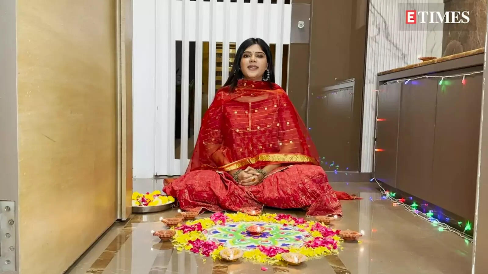 khushi shah: Watch how actress Khushi Shah is celebrating Diwali this year