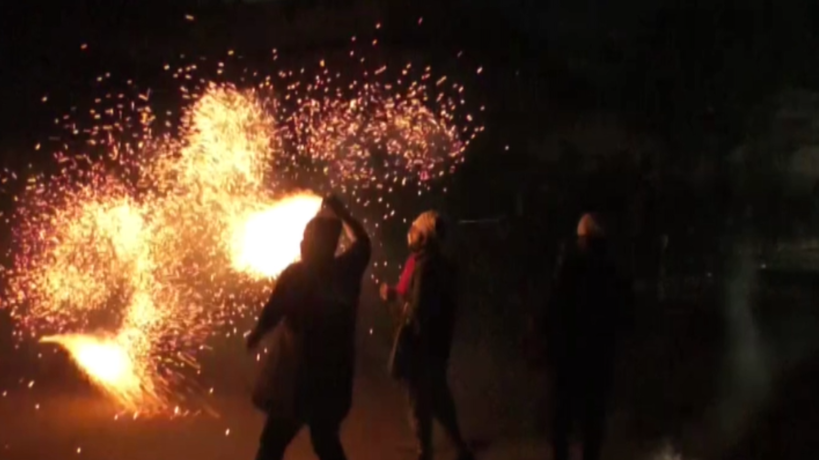 Gujarat: People celebrate Diwali with ‘Ingoriya’ firecrackers in Amreli