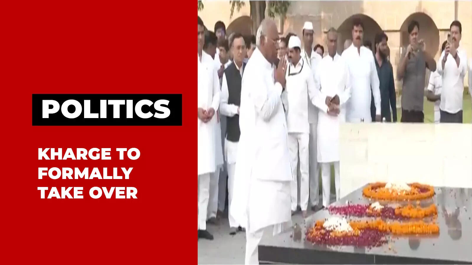 Mallikarjun Kharge to formally take over as Congress president