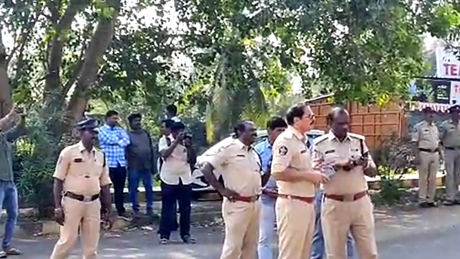 TDP protests against formation of Andhra Pradesh government